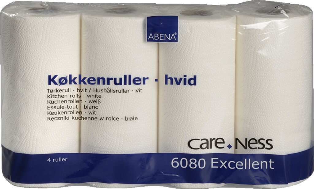 Køkkenrulle, Care-Ness, hvid, 2-lags - Logicon Nordic A/S